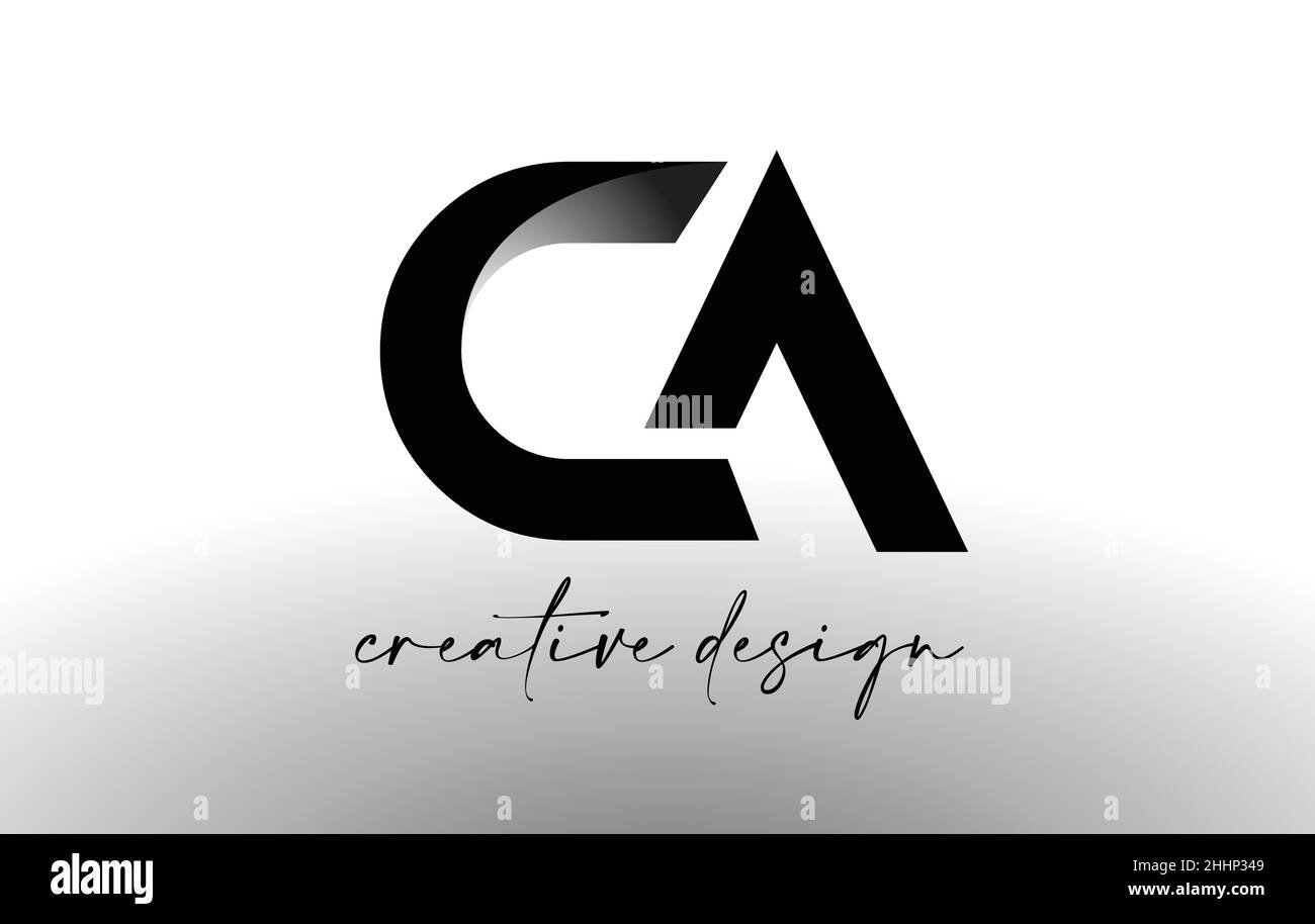 CA Letter Logo Design with Elegant Minimalist Look.CA Icon vector with ...