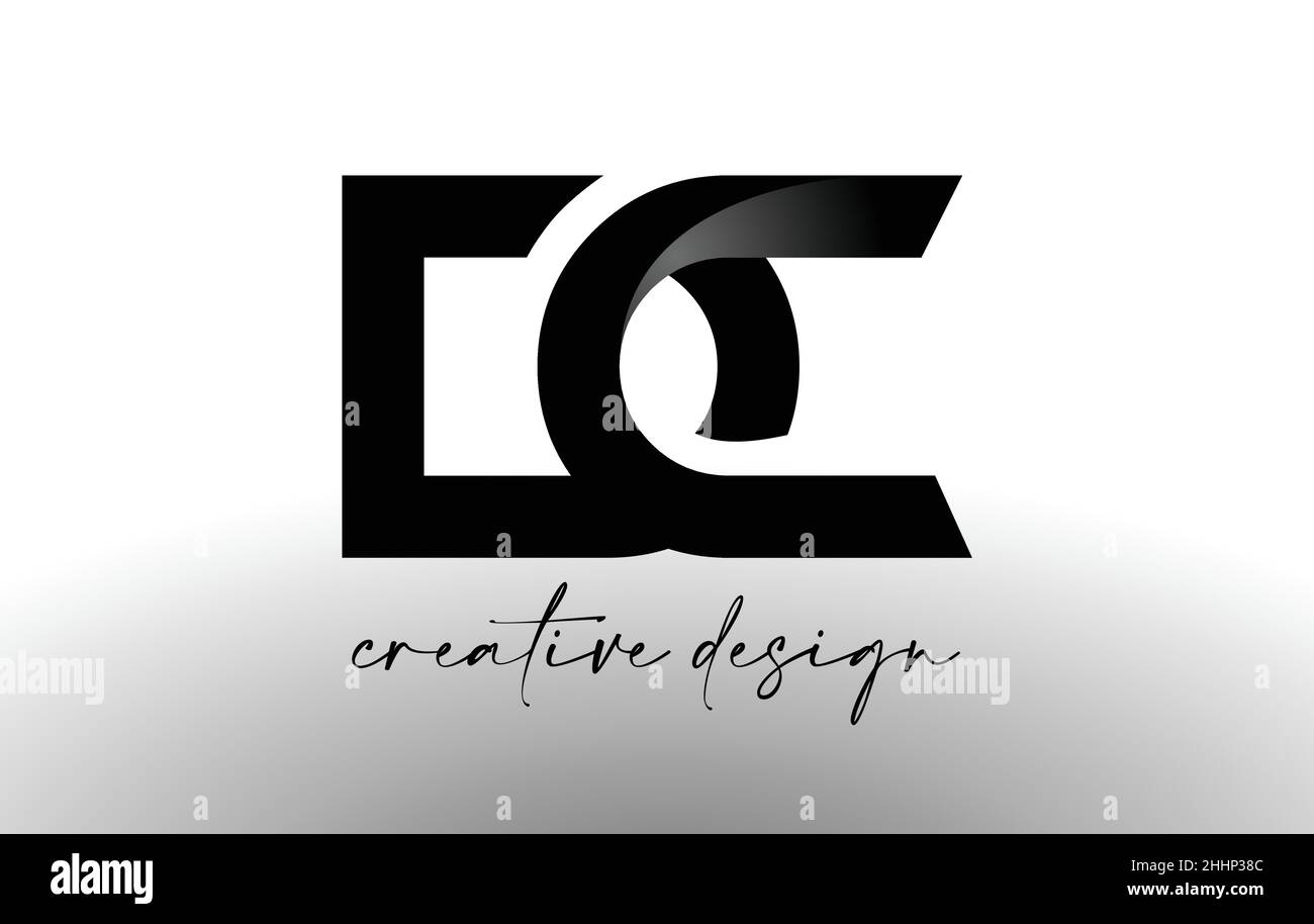 DC Letter Logo Design with Elegant Minimalist Look.DC Icon vector with ...