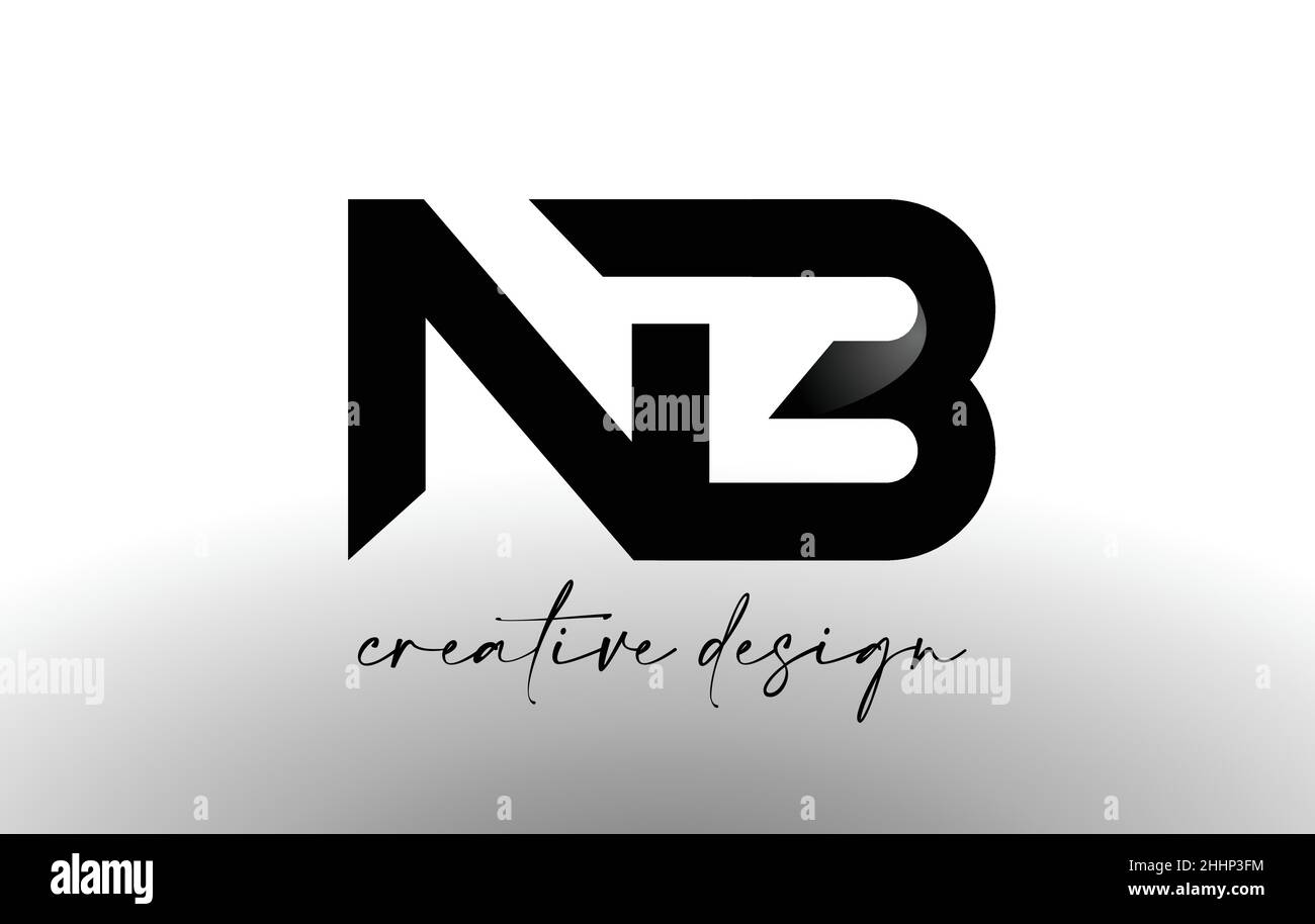 NB Letter Logo Design with Elegant Minimalist Look.NB Icon vector with ...