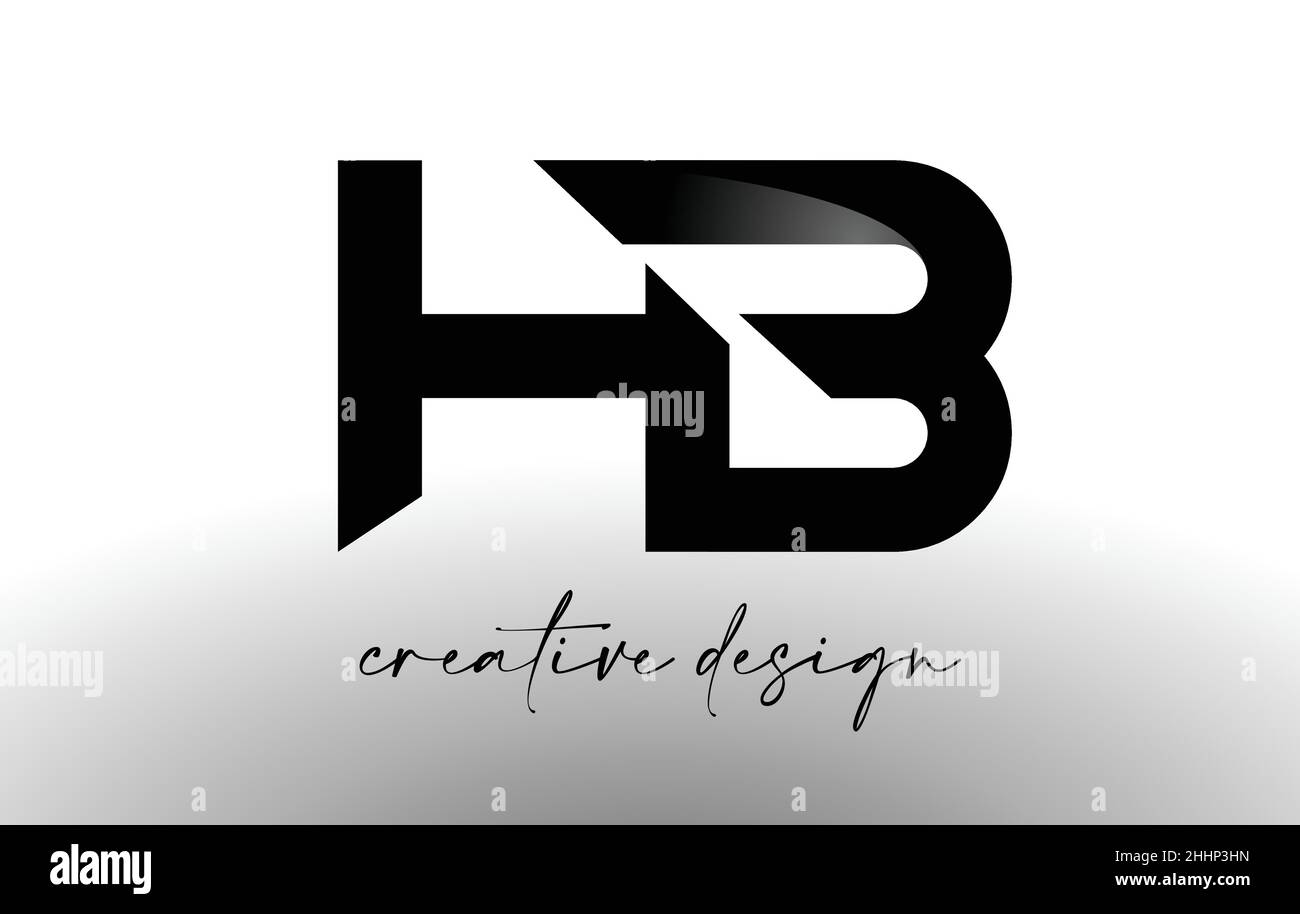 HB Letter Logo Design with Elegant Minimalist Look.HB Icon vector with ...