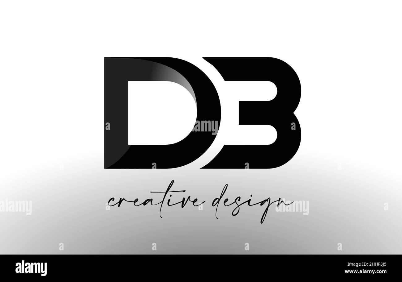 DB Letter Logo Design with Elegant Minimalist Look.DB Icon vector with ...