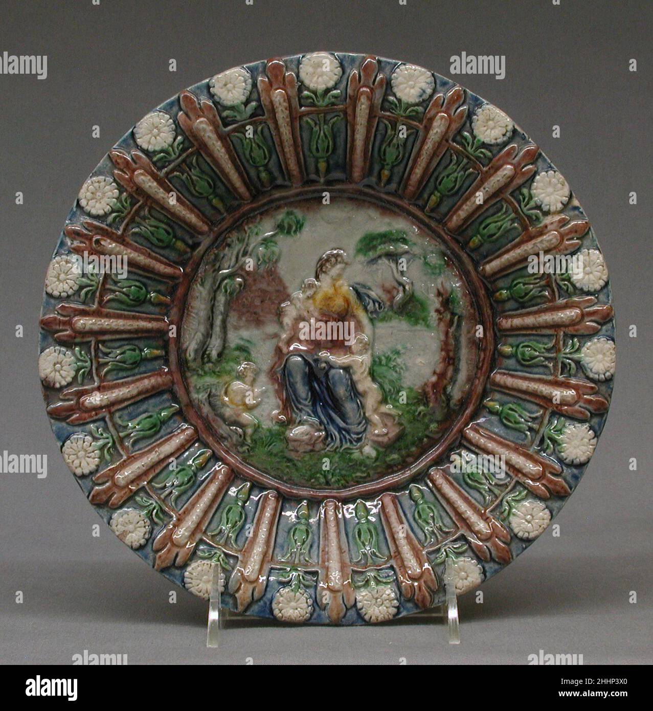 Dish probably 19th century Manner of Bernard Palissy French. Dish ...