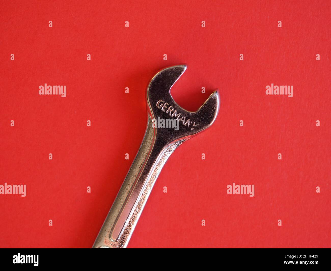 wrench aka spanner tool made in Germany Stock Photo - Alamy