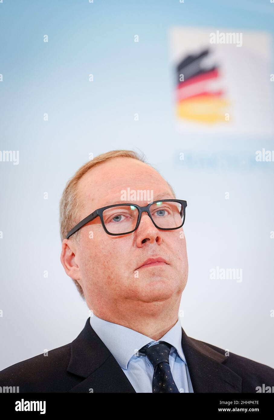 Berlin, Germany. 25th Jan, 2022. Max Otte, chairman of the Values Union ...