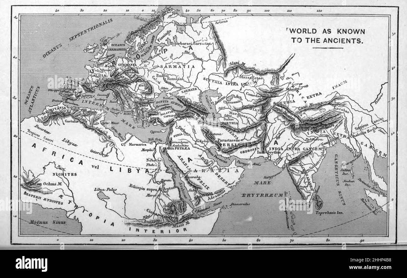 Map of the World known to the Ancients The Exploration of the World ...