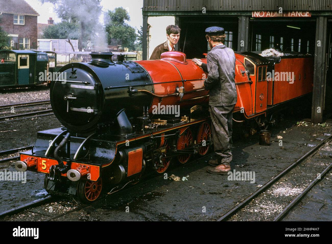 Hercules on the Romney Hythe and Dymchurch Railway in 1970 Stock Photo ...