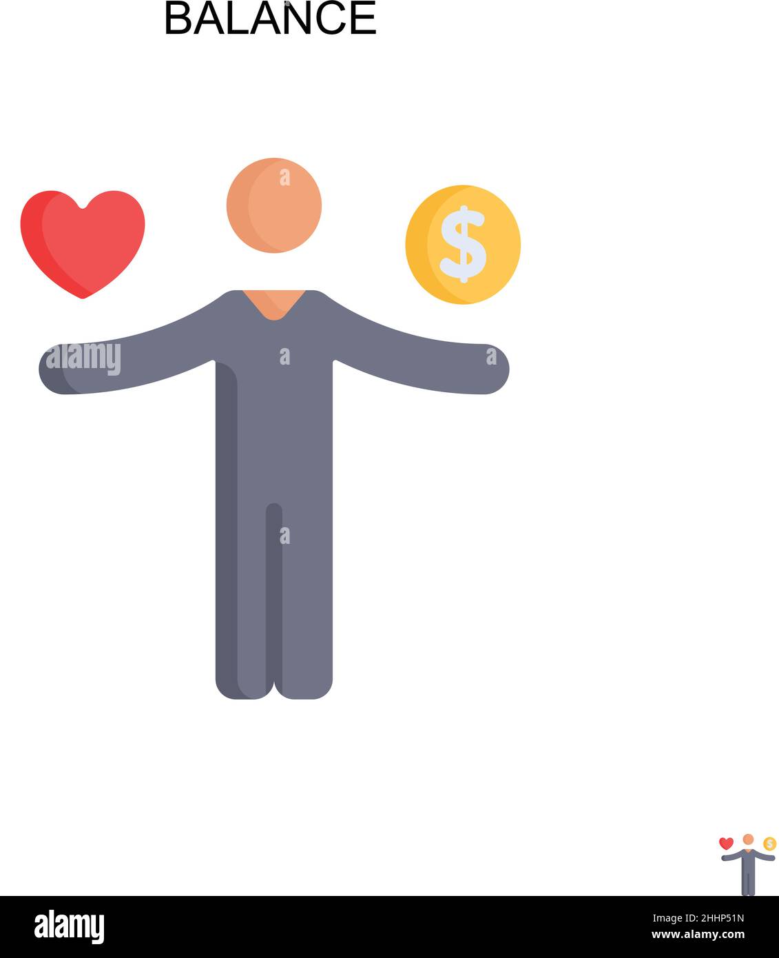 Balance Simple vector icon.Perfect color modern pictogram on editable ...