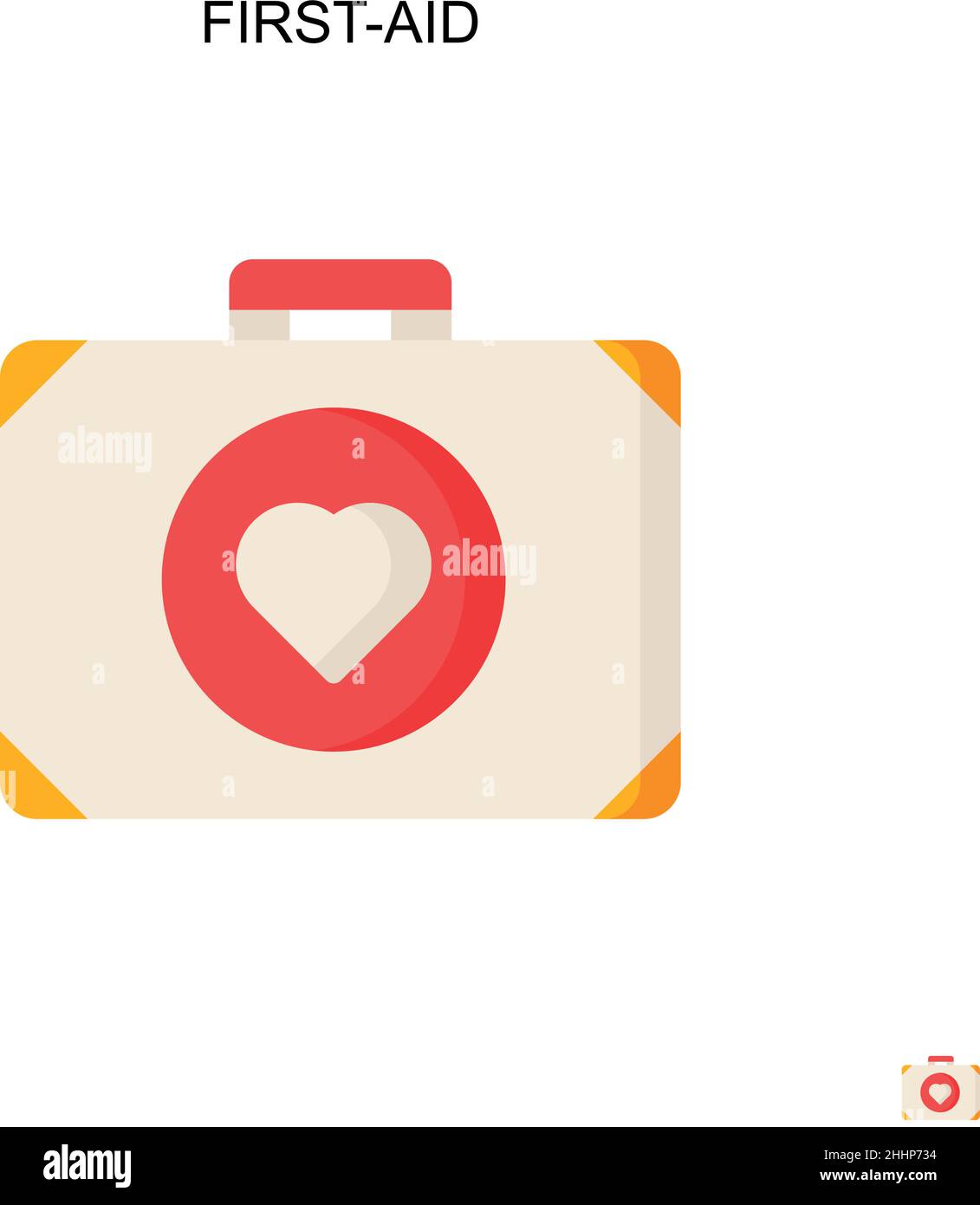 First-aid Simple vector icon.Perfect color modern pictogram on editable ...