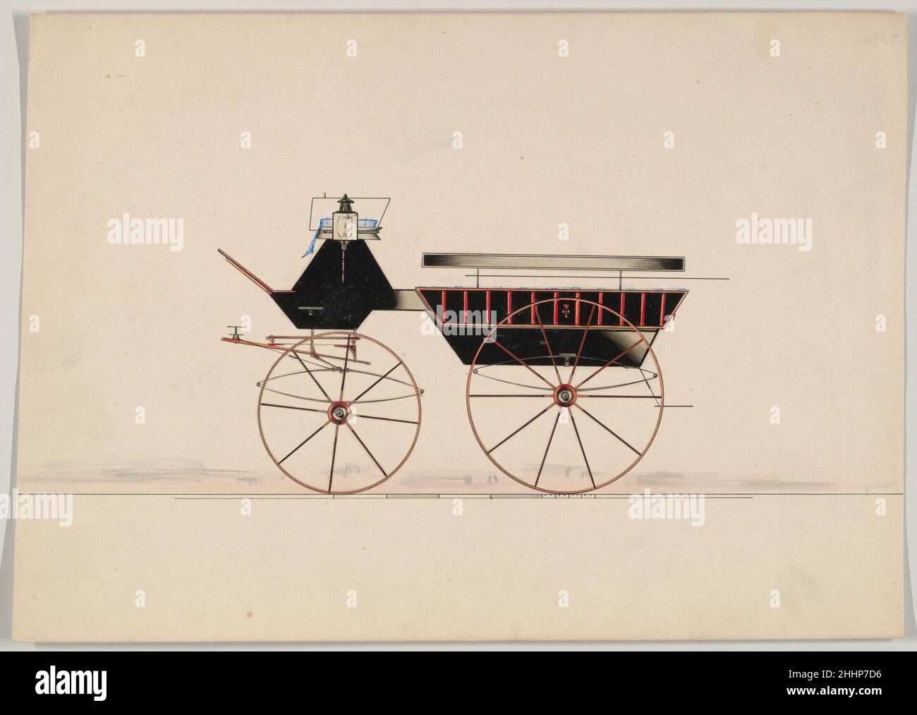 Design for Wagonette or Omnibus (unnumbered) 1850–70 Brewster & Co ...