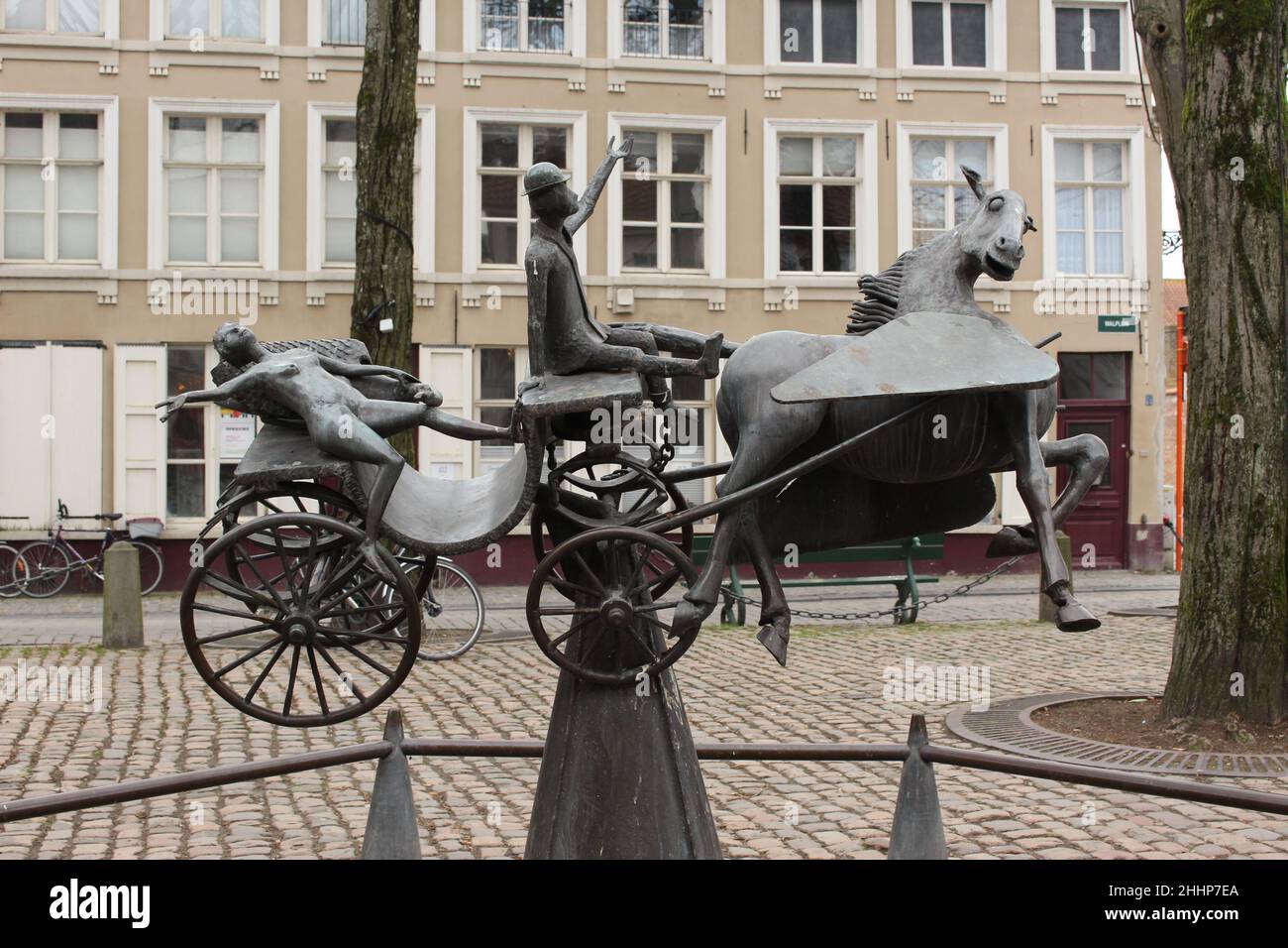 statue in Bruges, Belgium Stock Photo - Alamy