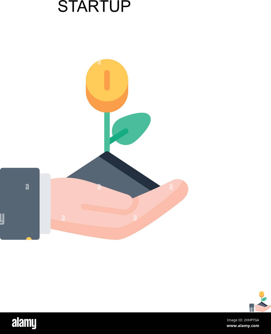 Startup Simple vector icon.Perfect color modern pictogram on editable ...