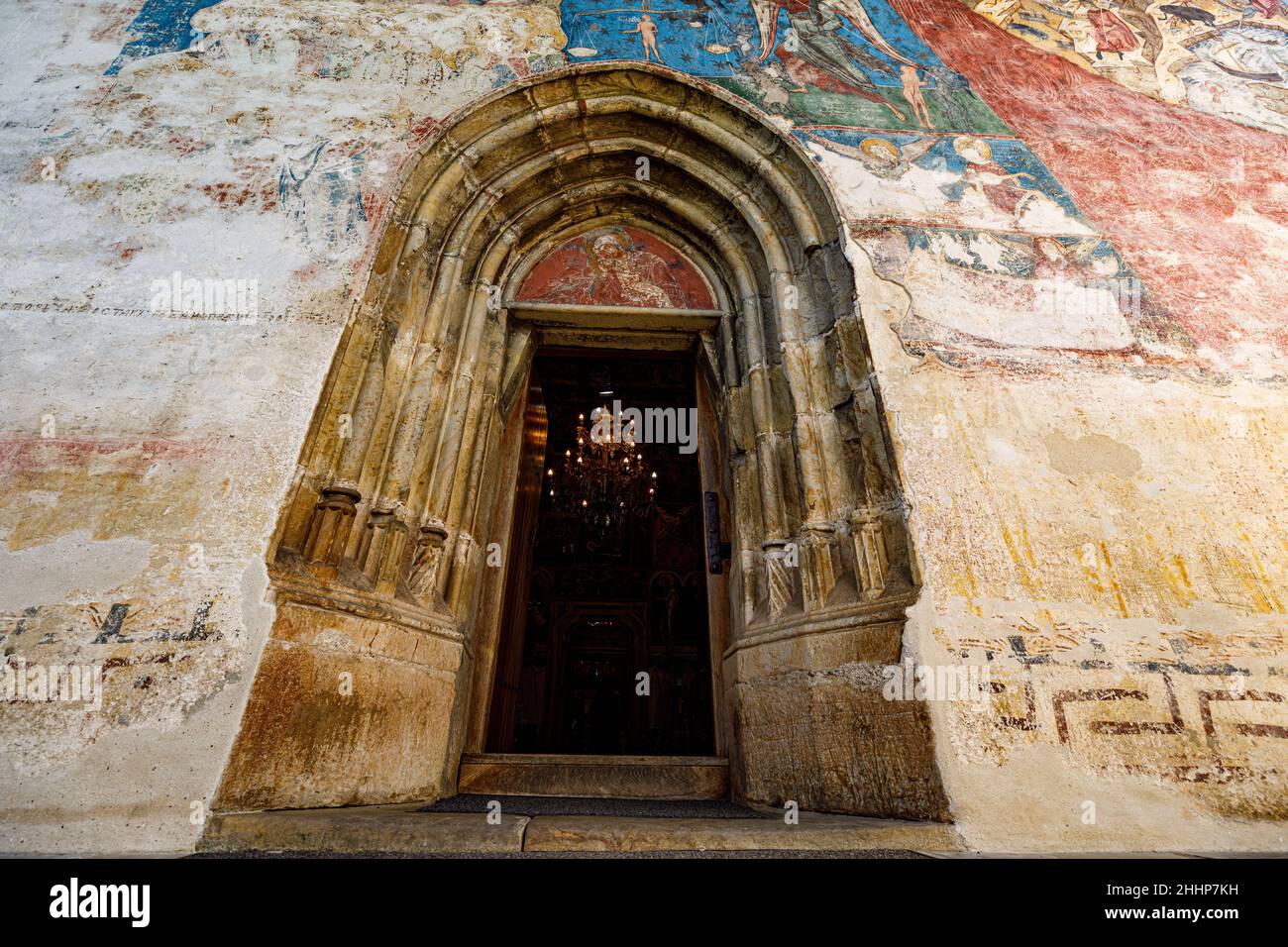 The monastery of Humor in Romania Stock Photo - Alamy