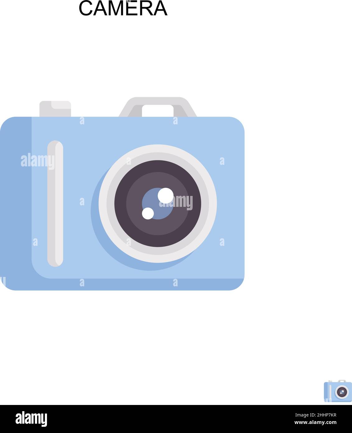 Camera Simple vector icon.Perfect color modern pictogram on editable ...