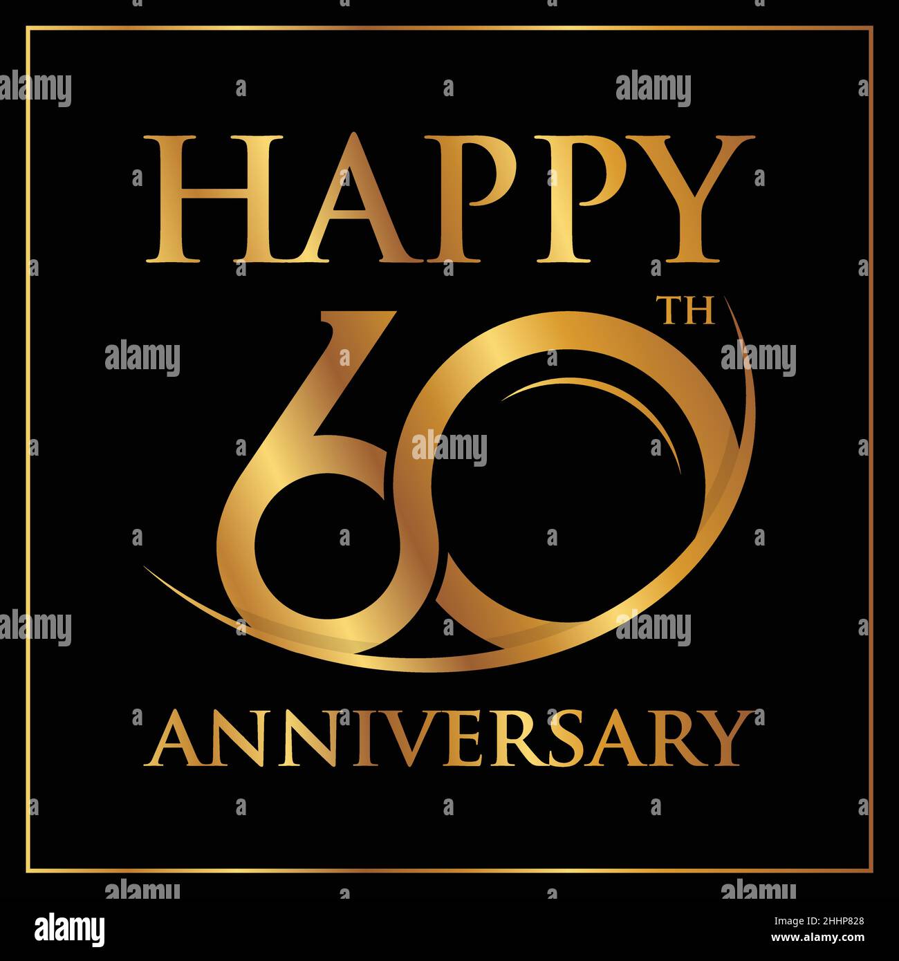 60th Wedding Anniversary Logo