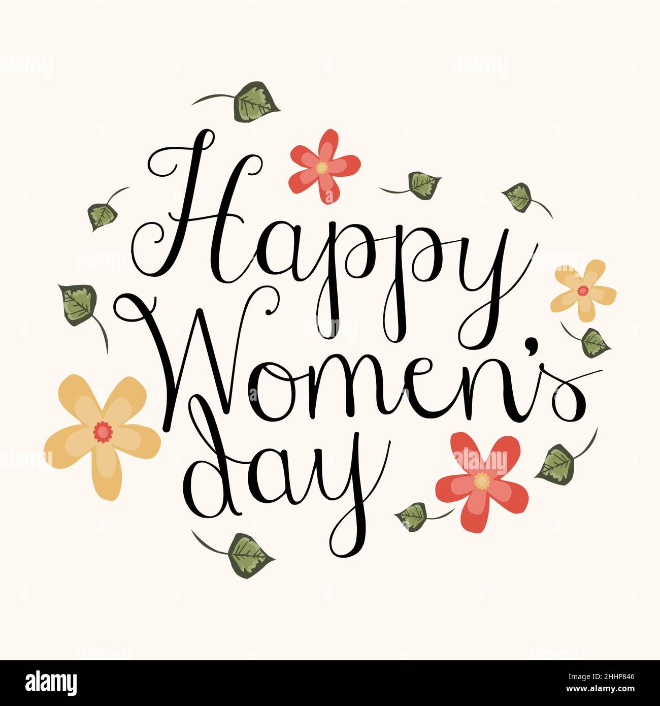Happy Womens Day celebrate letter background. Happy Womens Day. Vector ...