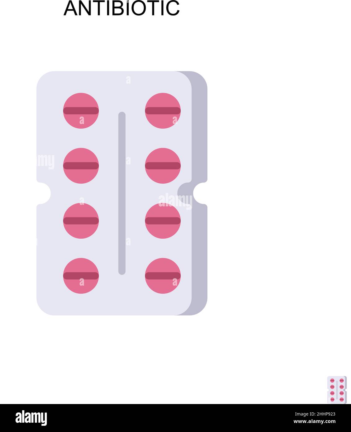 Antibiotic Simple vector icon.Perfect color modern pictogram on ...