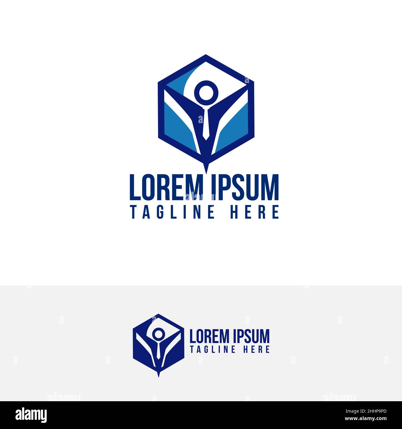 Abstract business man concept of professional employee recruitment ...