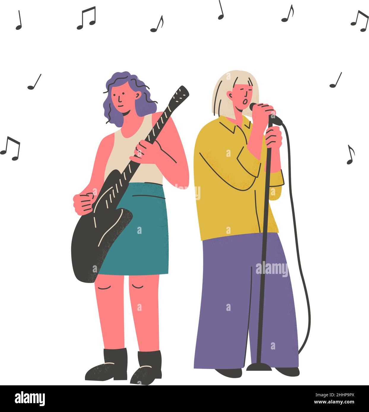 Live acoustic band Stock Vector Images - Alamy