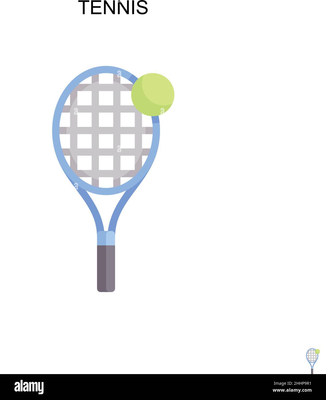 Tennis Simple vector icon.Perfect color modern pictogram on editable ...