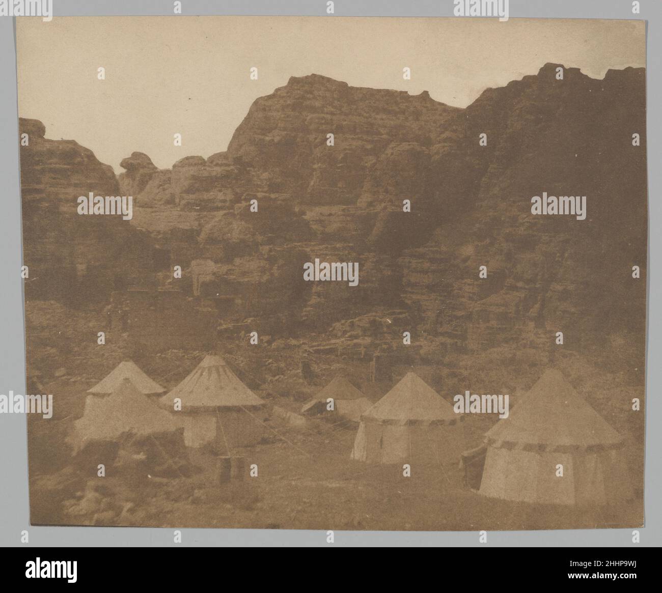 [Expedition Camp, Petra] 1852 Attributed to Leavitt Hunt. [Expedition ...