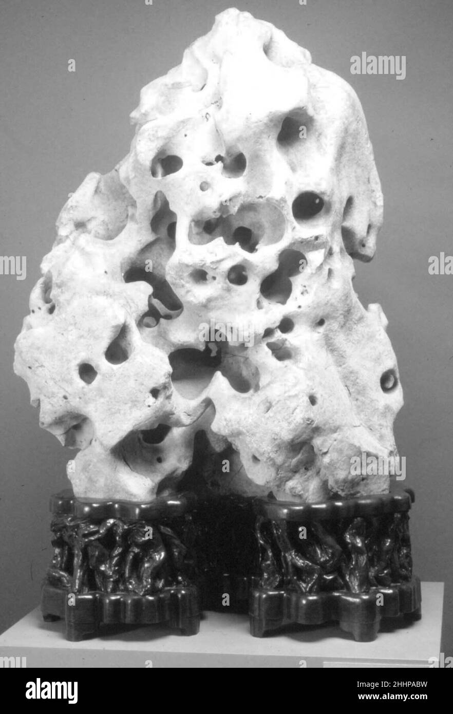 Rock in the form of a fantastic mountain 20th century China. Rock in ...