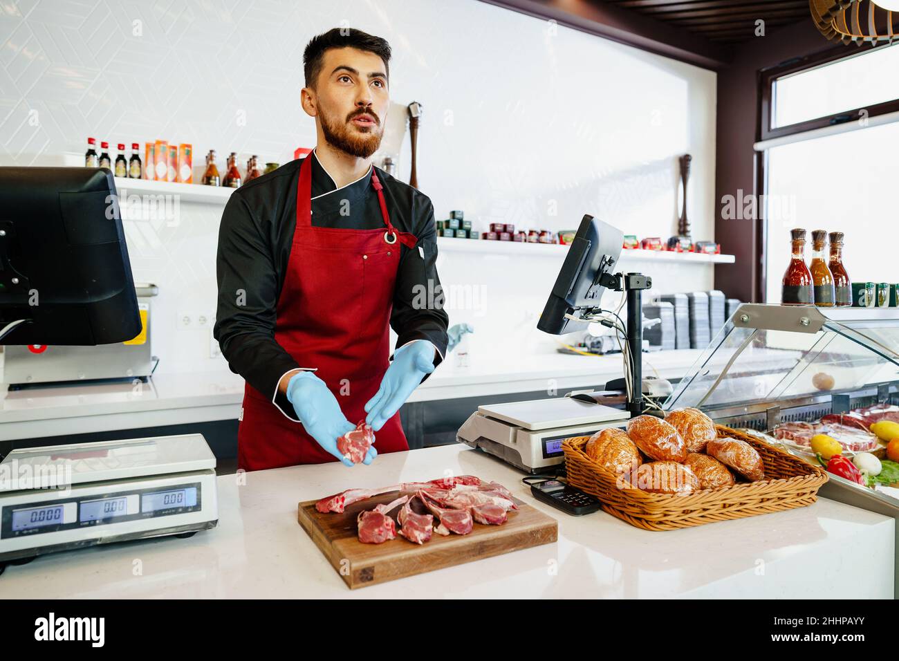 Butchering lamb hi-res stock photography and images - Alamy
