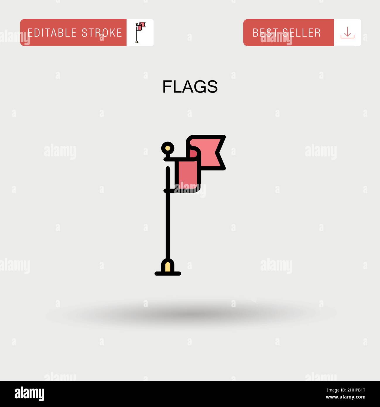 Flags Simple vector icon Stock Vector Image & Art - Alamy