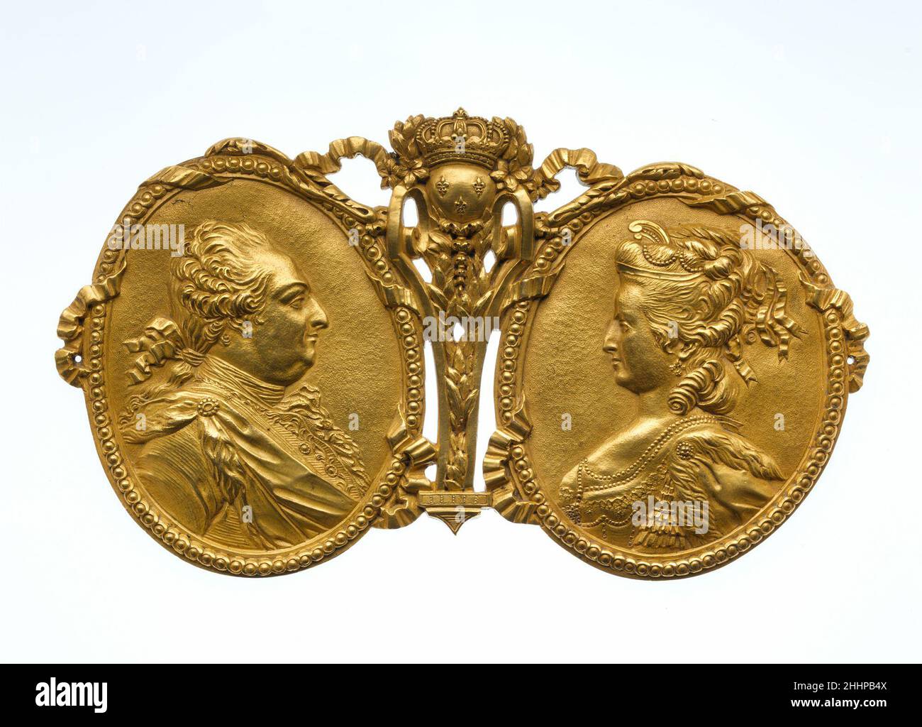 Portrait medallions ca. 1782 French Depicting the French King Louis XVI ...