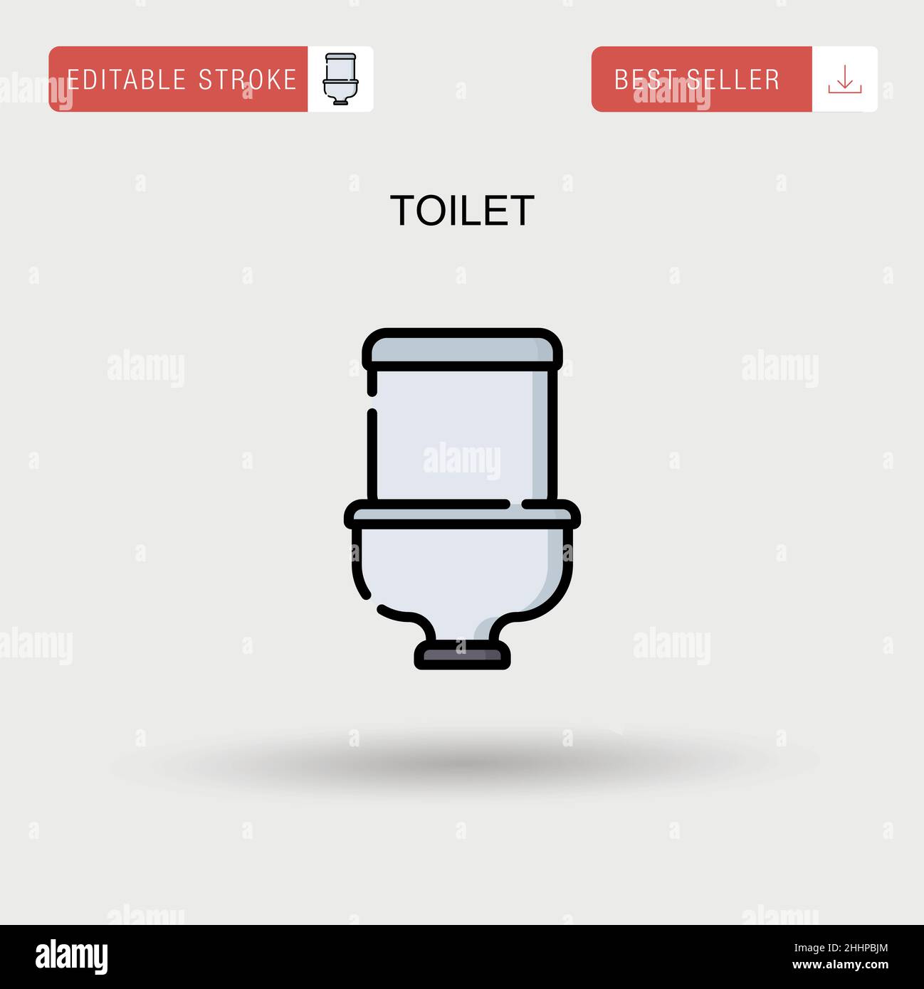 Toilet Simple vector icon Stock Vector Image & Art - Alamy