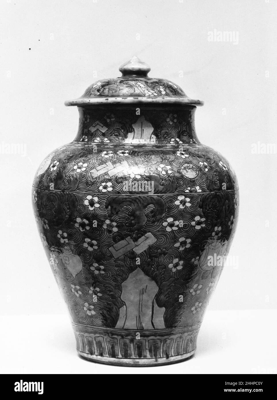 Antique porcelain jar in Black and White Stock Photos & Images - Alamy