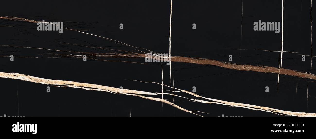 Black marble texture background banner top view. Stone granite wall ...