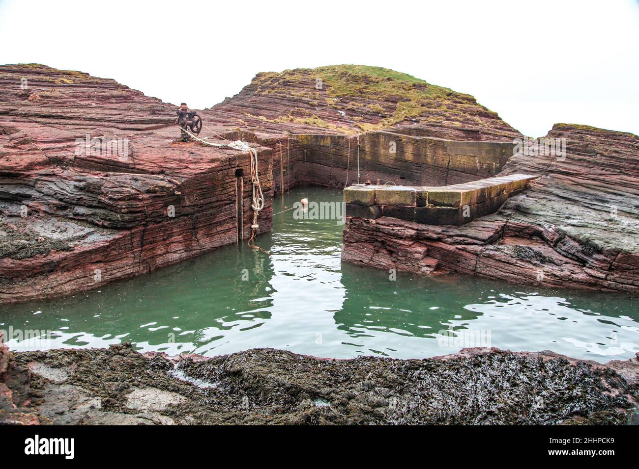 The Gegan harbour lies on a well-developed intertidal shore platform ...
