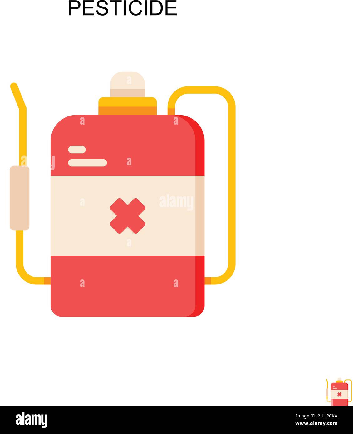 Farmer spray pesticide farm Stock Vector Images - Alamy