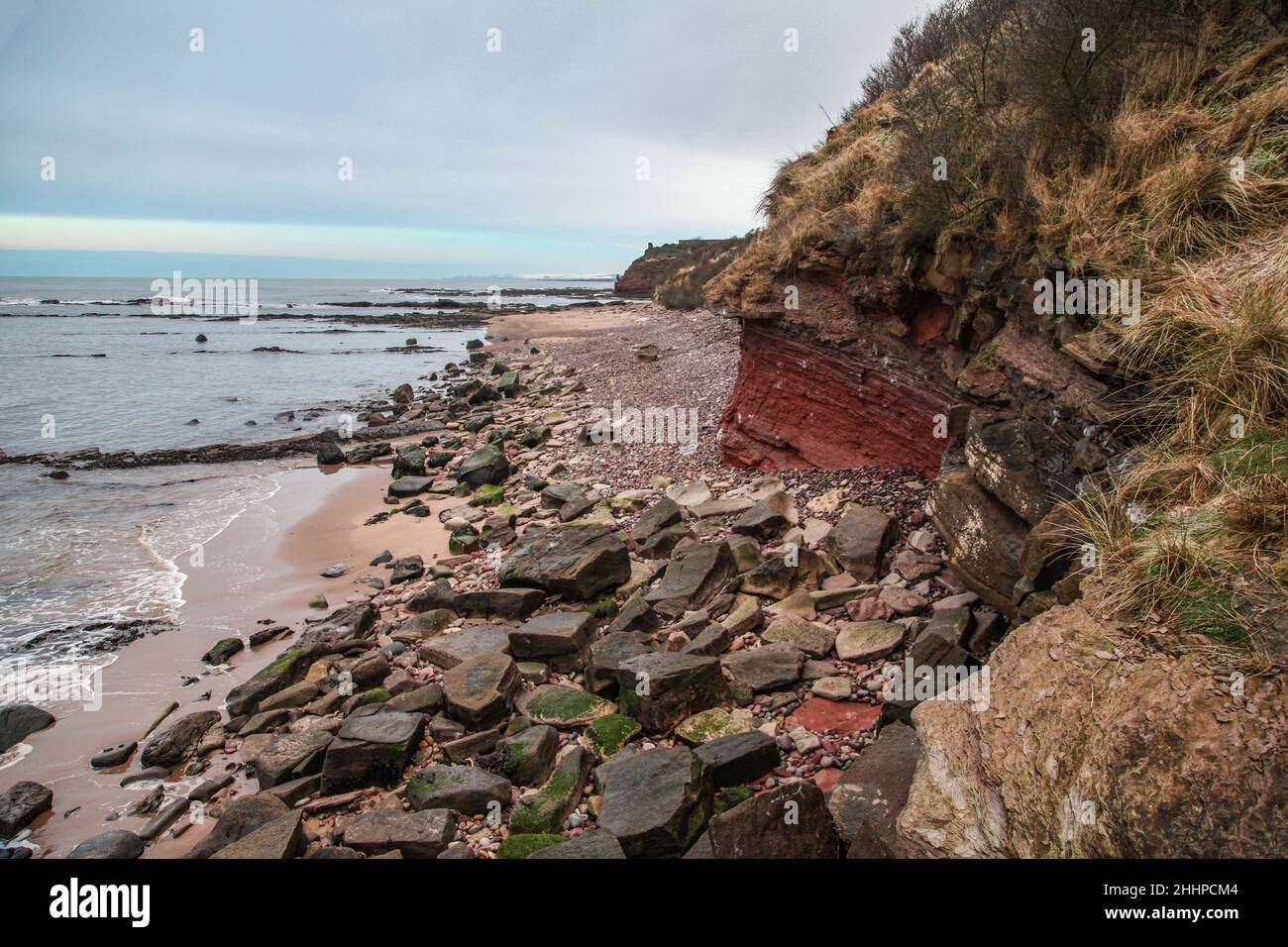 The Gegan harbour lies on a well-developed intertidal shore platform ...