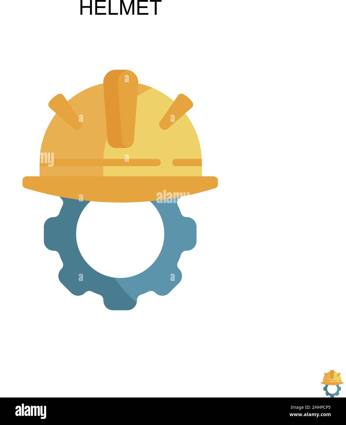 Helmet Simple vector icon.Perfect color modern pictogram on editable ...