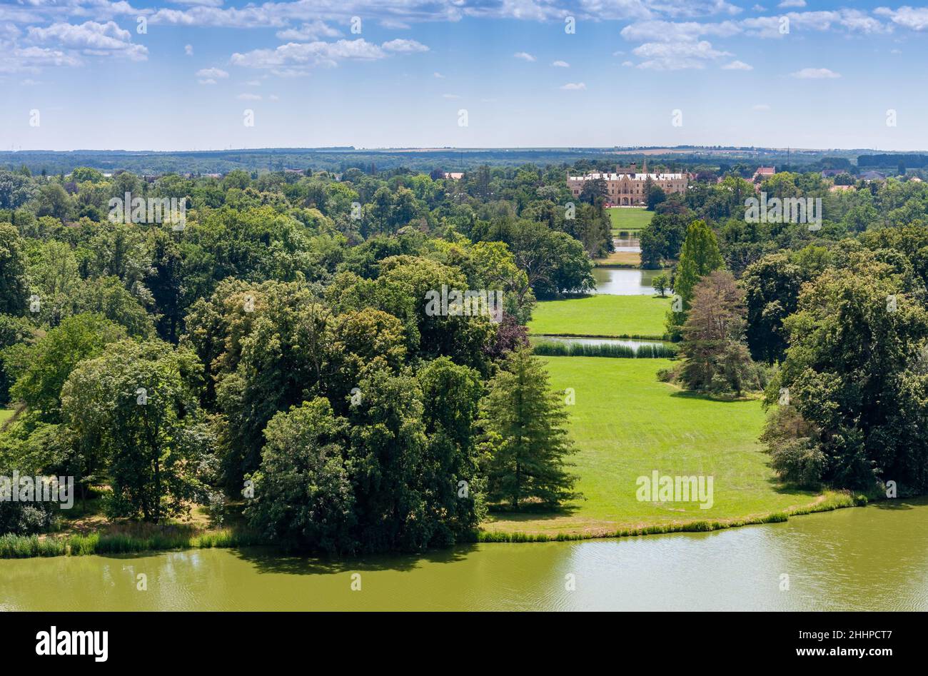 Lednice-Valtice complex, view from Minaret-observation tower for castle ...