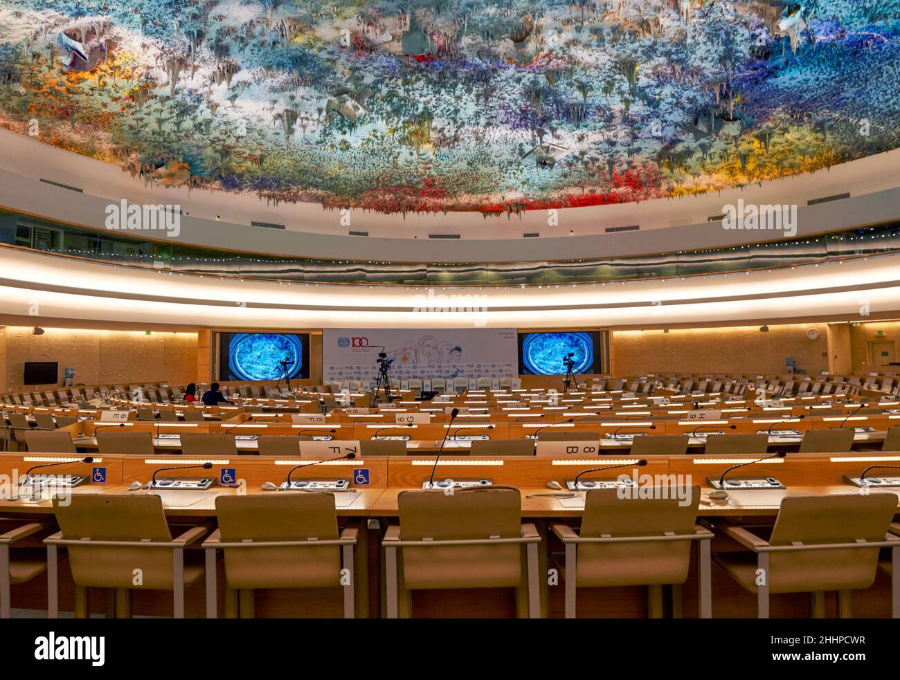 Visiting the official headquarters of the UN organization. Geneva ...