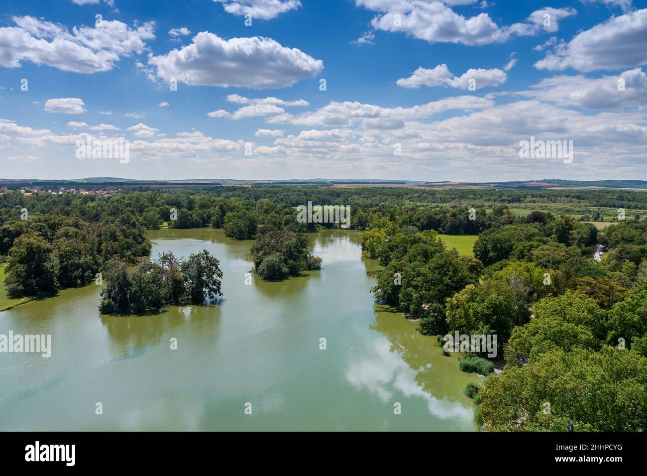 Lednice-Valtice complex, view from Minaret-observation tower for castle ...