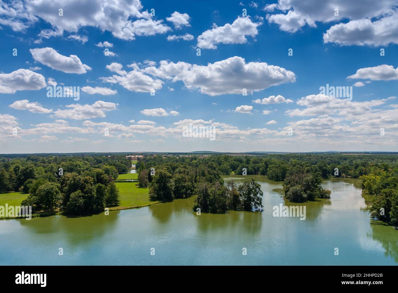 Lednice-Valtice complex, view from Minaret-observation tower for castle ...
