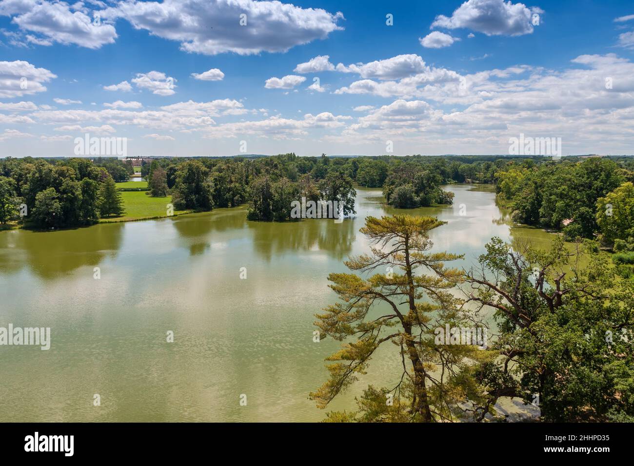 Lednice-Valtice complex, view from Minaret-observation tower for castle ...