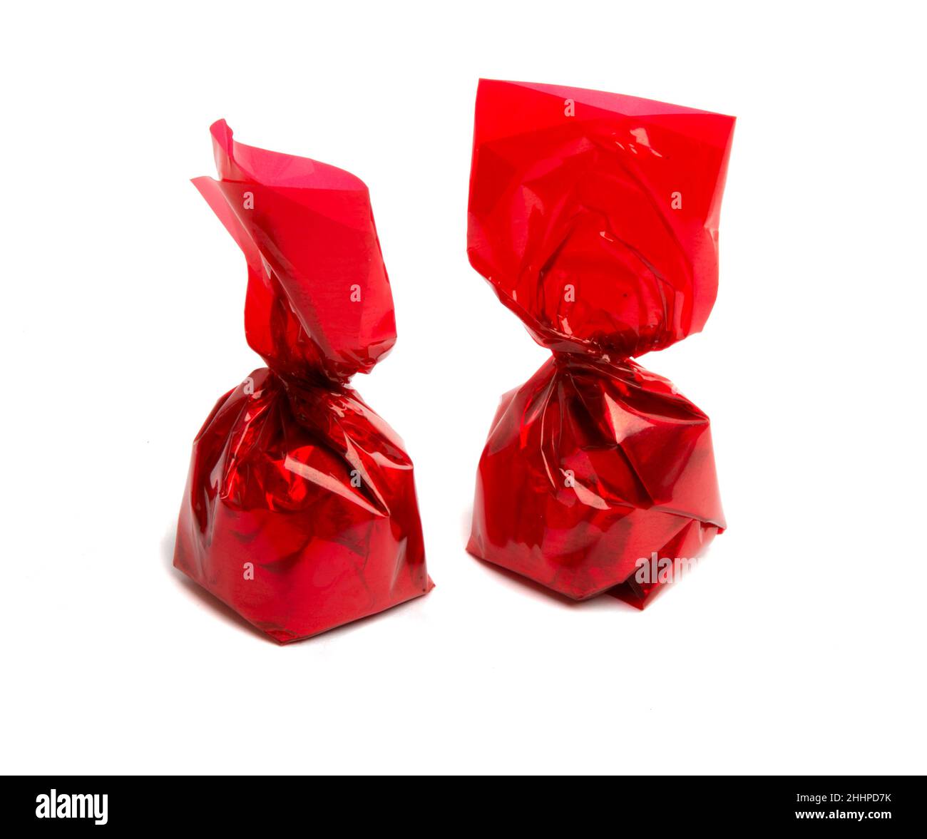 Red foil wrappers hi-res stock photography and images - Alamy