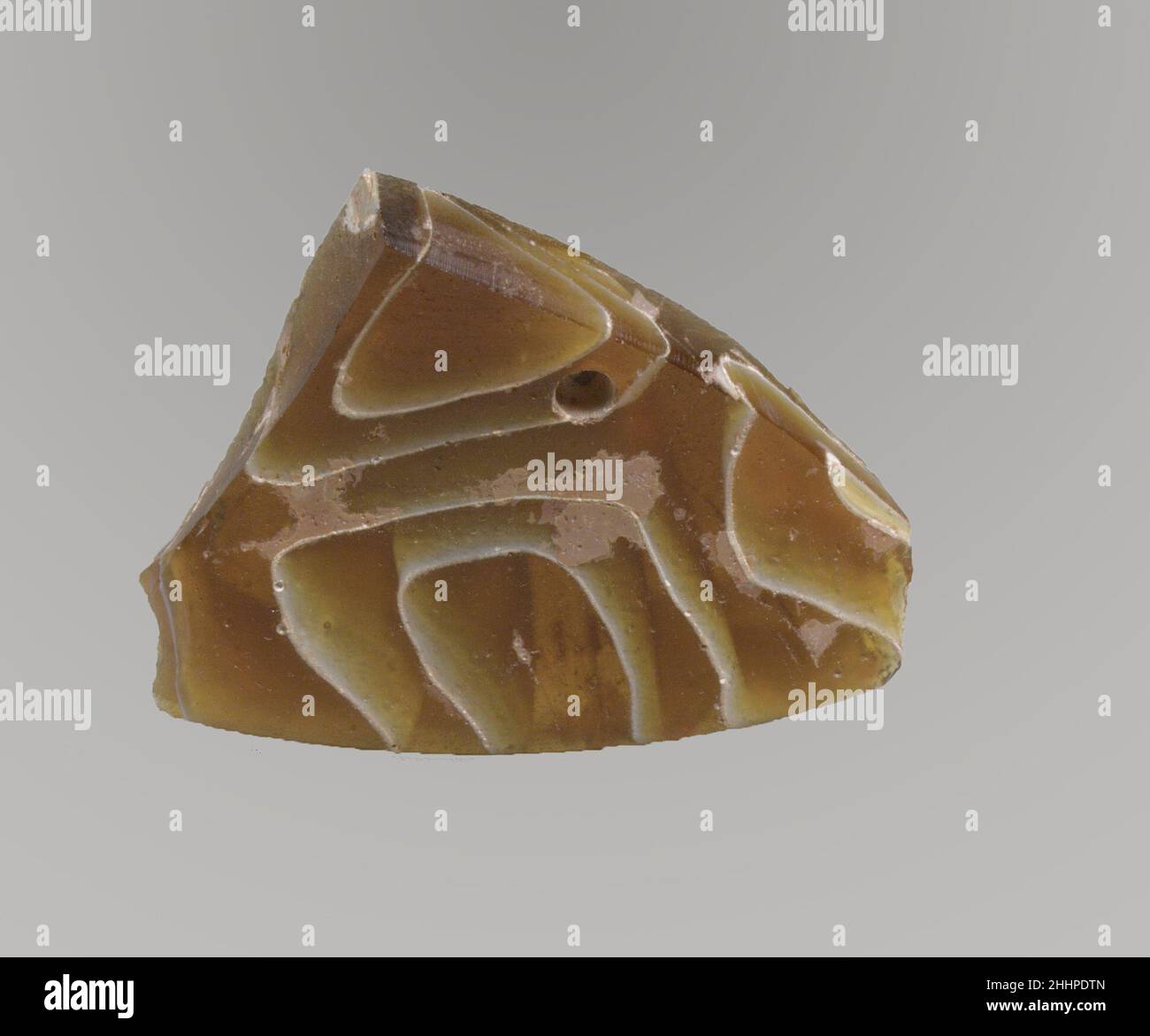 Glass mosaic vessel fragment late 1st century B.C.–early 1st century A ...