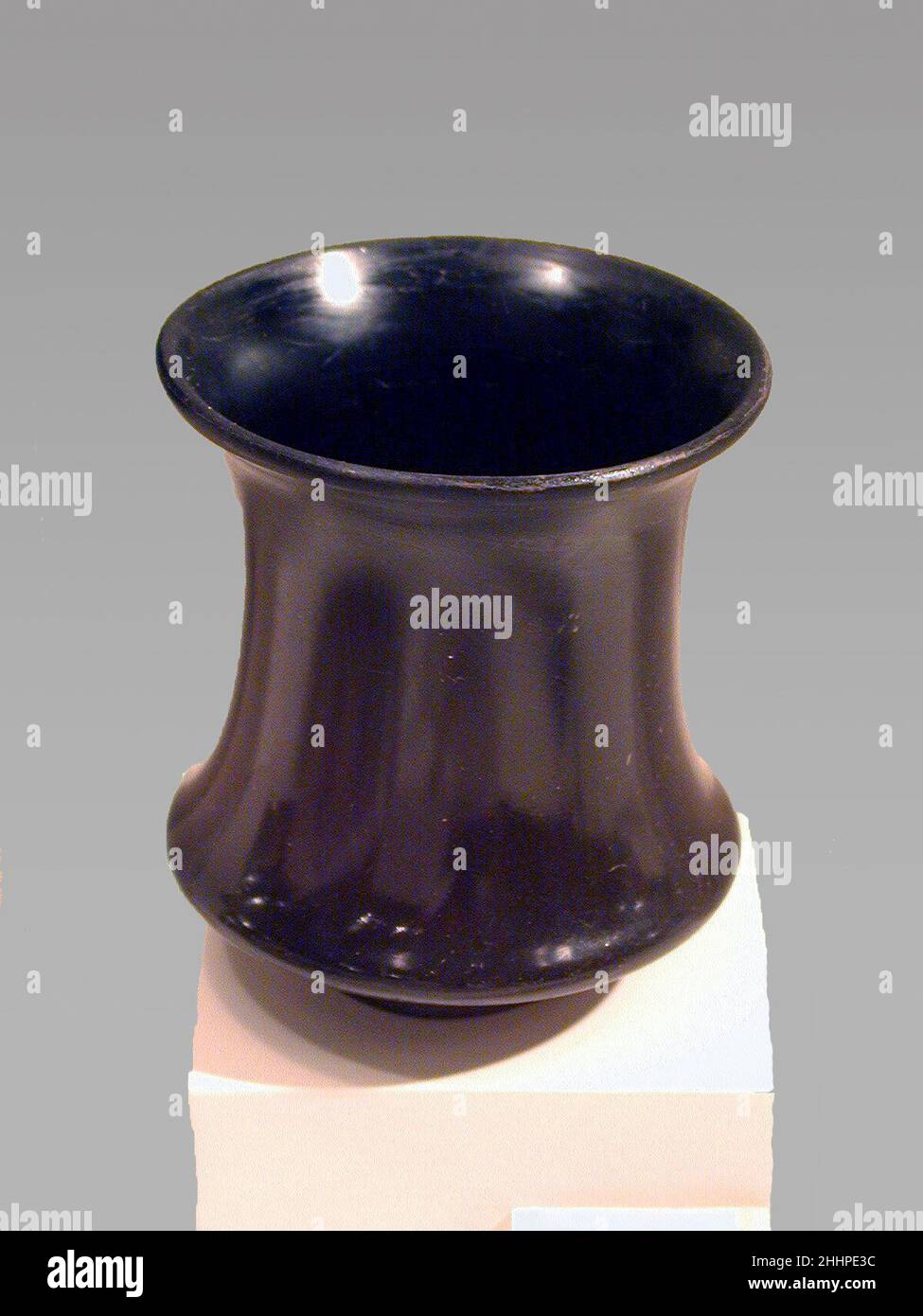 Glass beaker (carchesium) late 2nd–mid-3rd century A.D. Roman ...