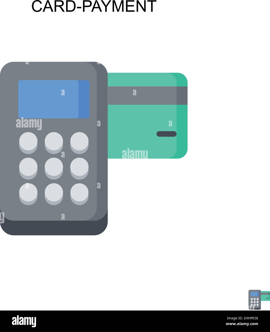 Card-payment Simple vector icon.Perfect color modern pictogram on ...