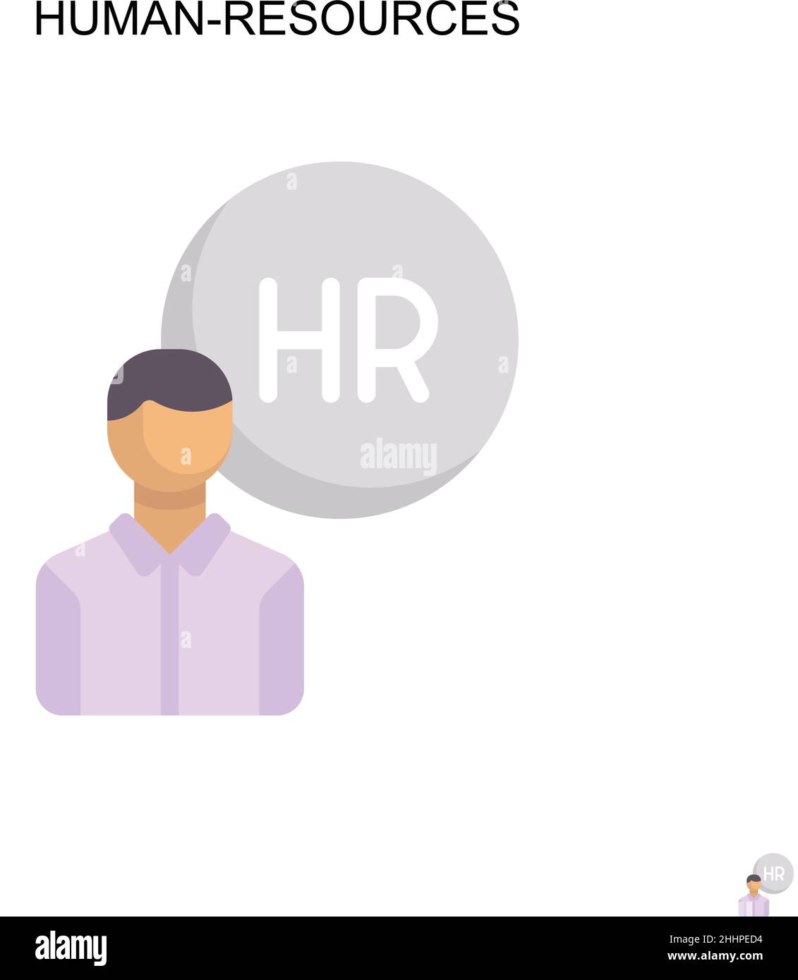 Human-resources Simple vector icon.Perfect color modern pictogram on ...