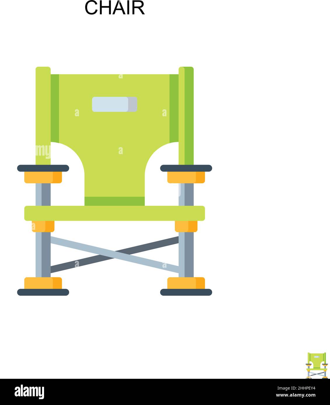 Chair Simple vector icon.Perfect color modern pictogram on editable ...