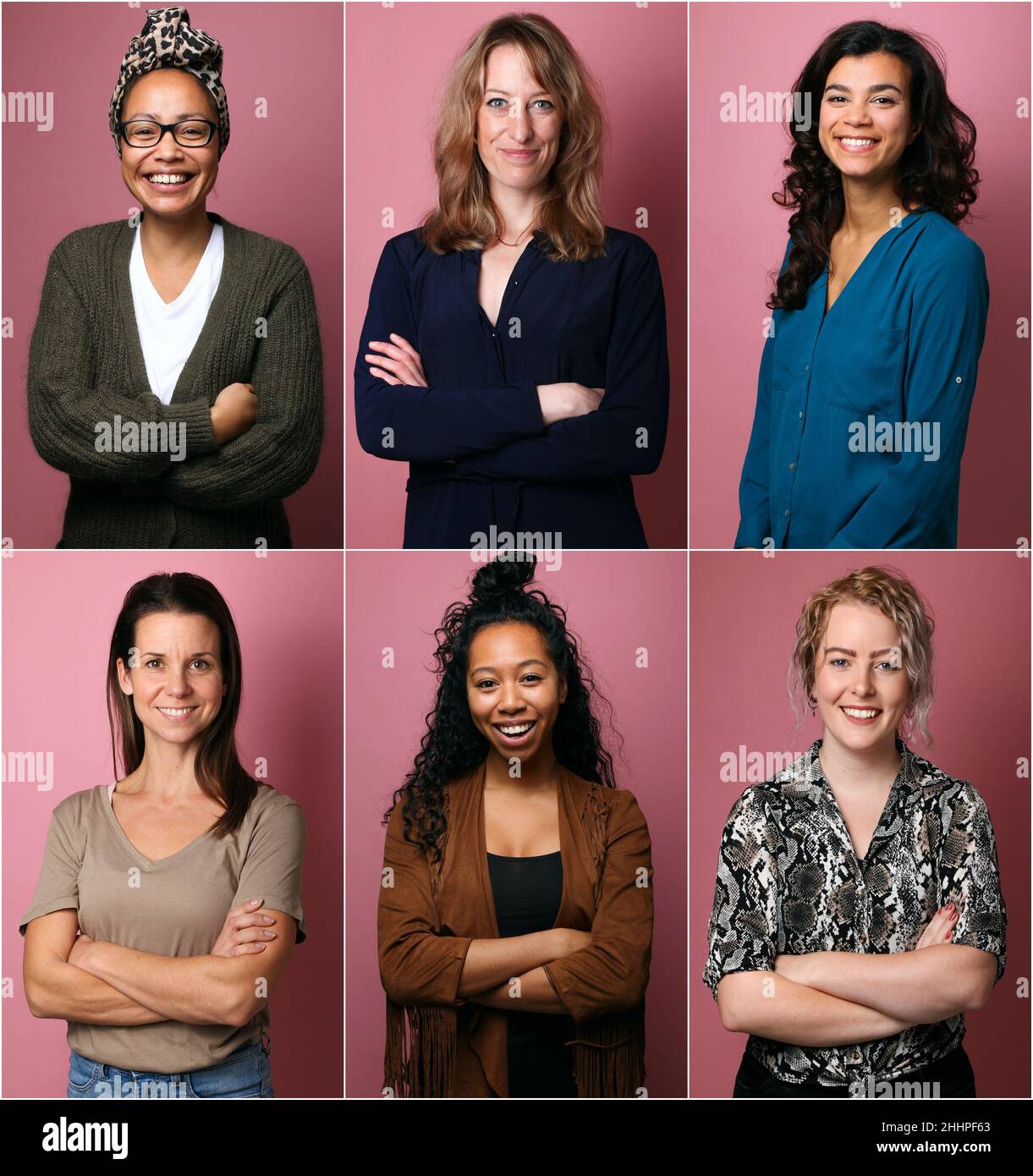 Group of beautiful people in a collage Stock Photo - Alamy