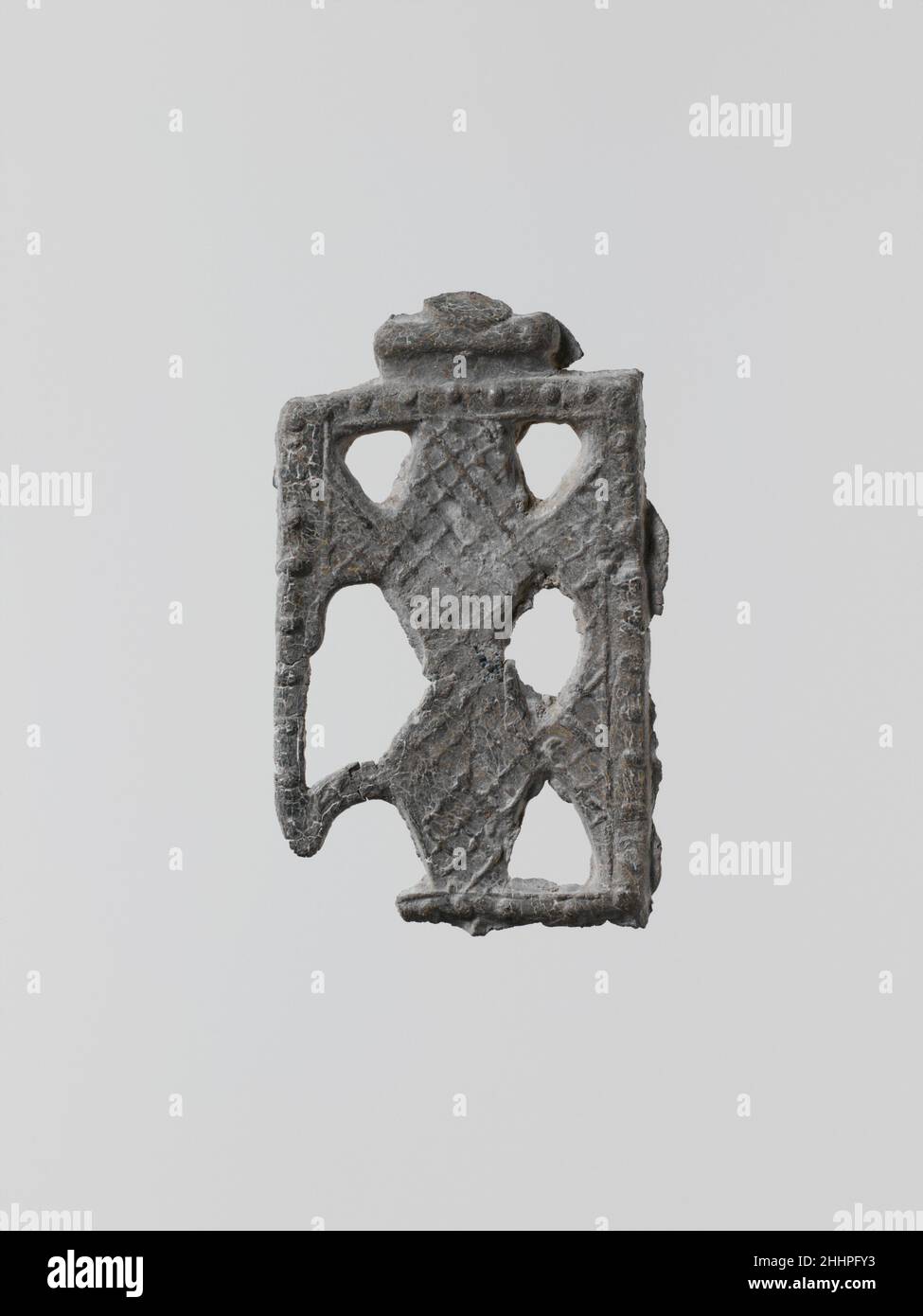 Lead grille or ornament 6th–5th century B.C. Greek, Laconian Small flat ...