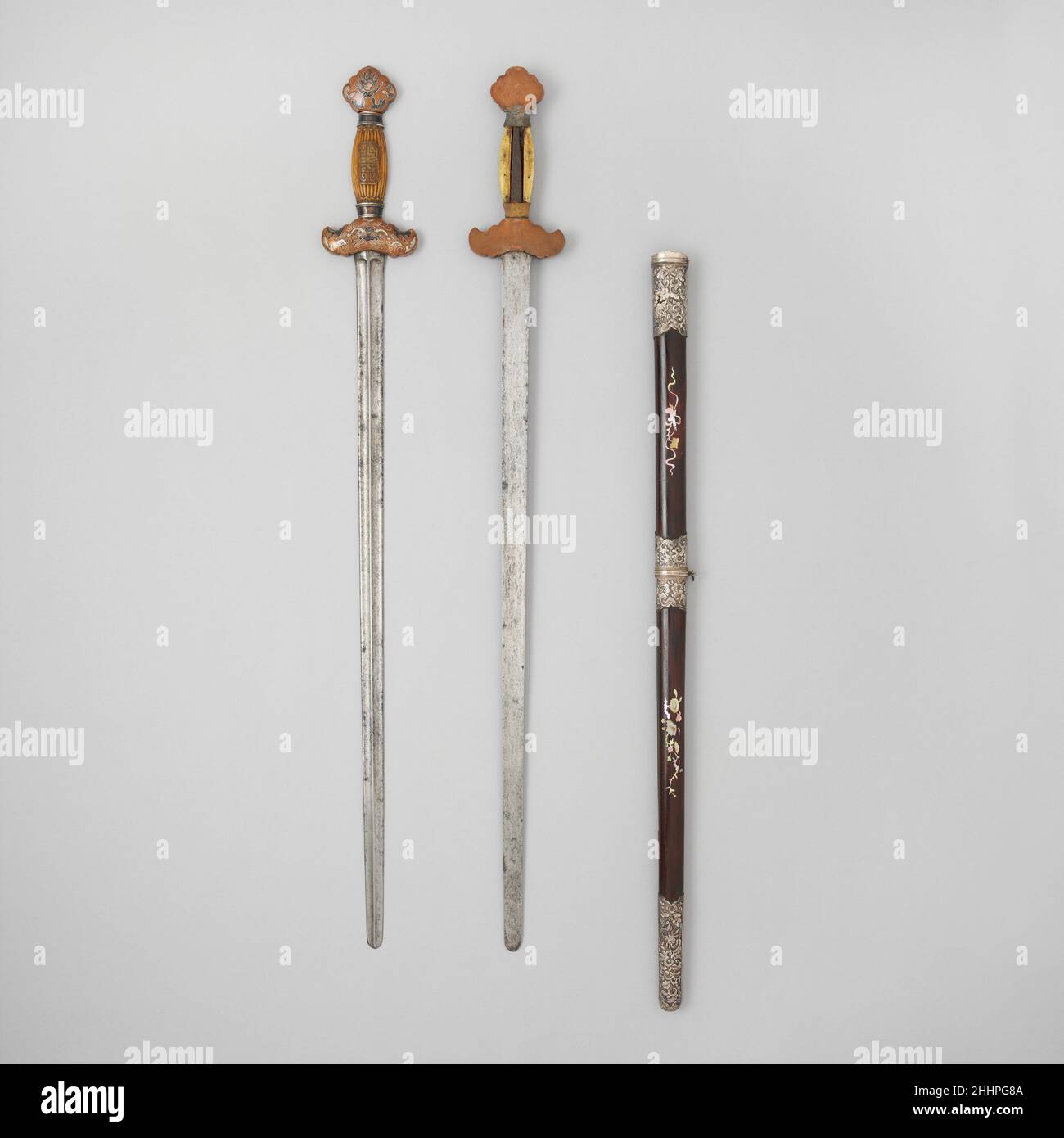 Double Sword with Scabbard 18th–19th century Vietnamese. Double Sword ...