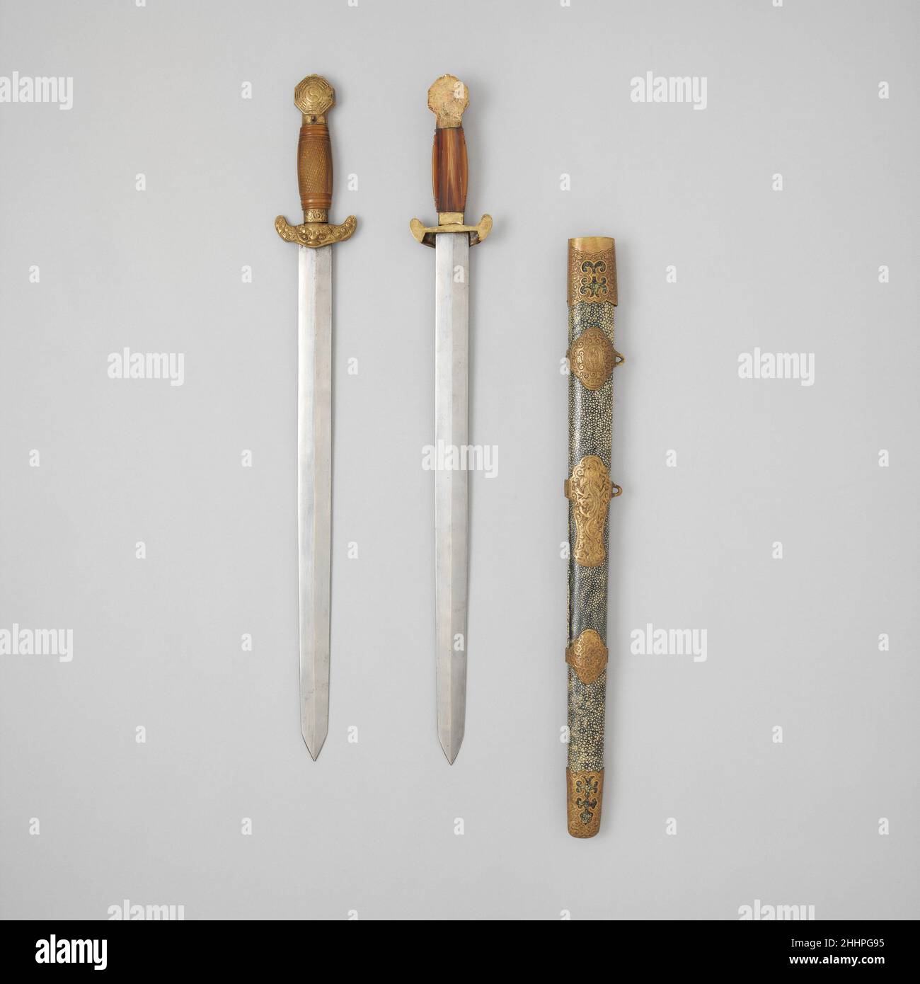 Double Sword with Scabbard 18th–19th century Chinese. Double Sword with ...
